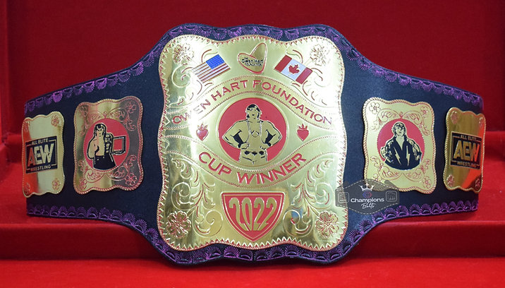 AEW Owen Hart Foundation Championship Title Belt