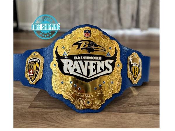 Baltimore Ravens NFL Wrestling Championship Tittle Belt