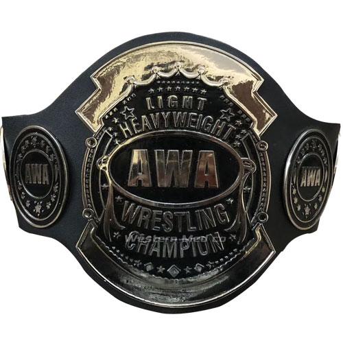 AWA Light Wrestling Heavyweight Championship Title Belt
