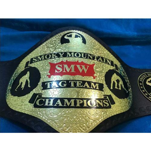 SMW Smoky Mountain Tag Team Memorable Championship Title Belt