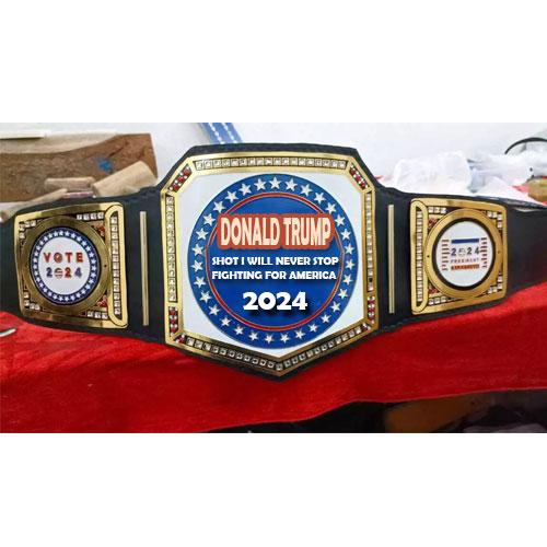 Donald Trump Shot I Will Never Stop Fighting For America Belt